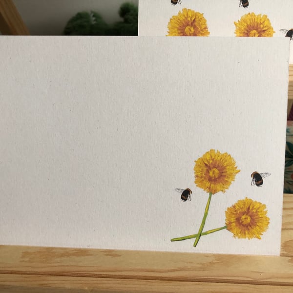 Personalised hand drawn dandelion delight note ... - Folksy