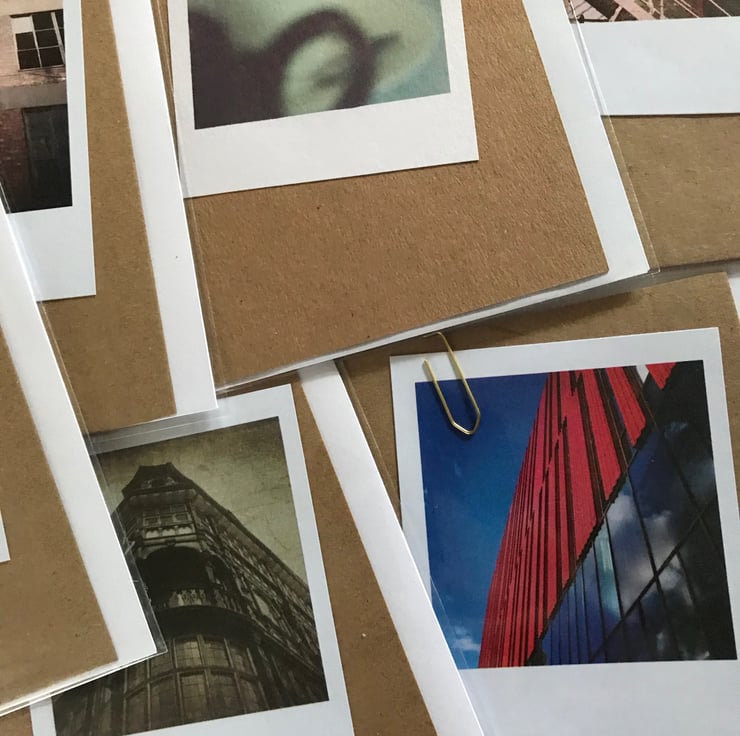 Set of 5 mixed “Polaroid” style photo cards: Ma... - Folksy