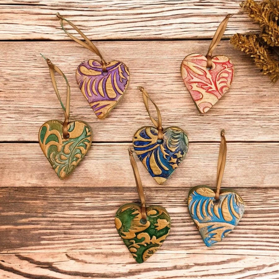 Embossed Heart Hanging Diffuser, Car Air Freshe... - Folksy