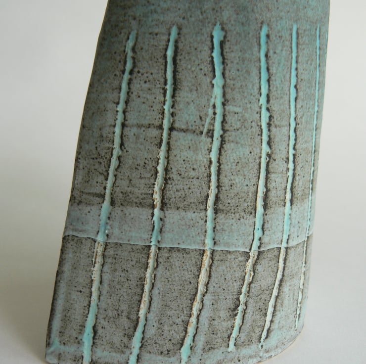 Vase with Slip Decoration - Folksy