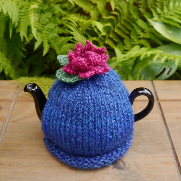 Small Lily Tea Cosy, Sparkly One Cup Tea Cosy w... - Folksy