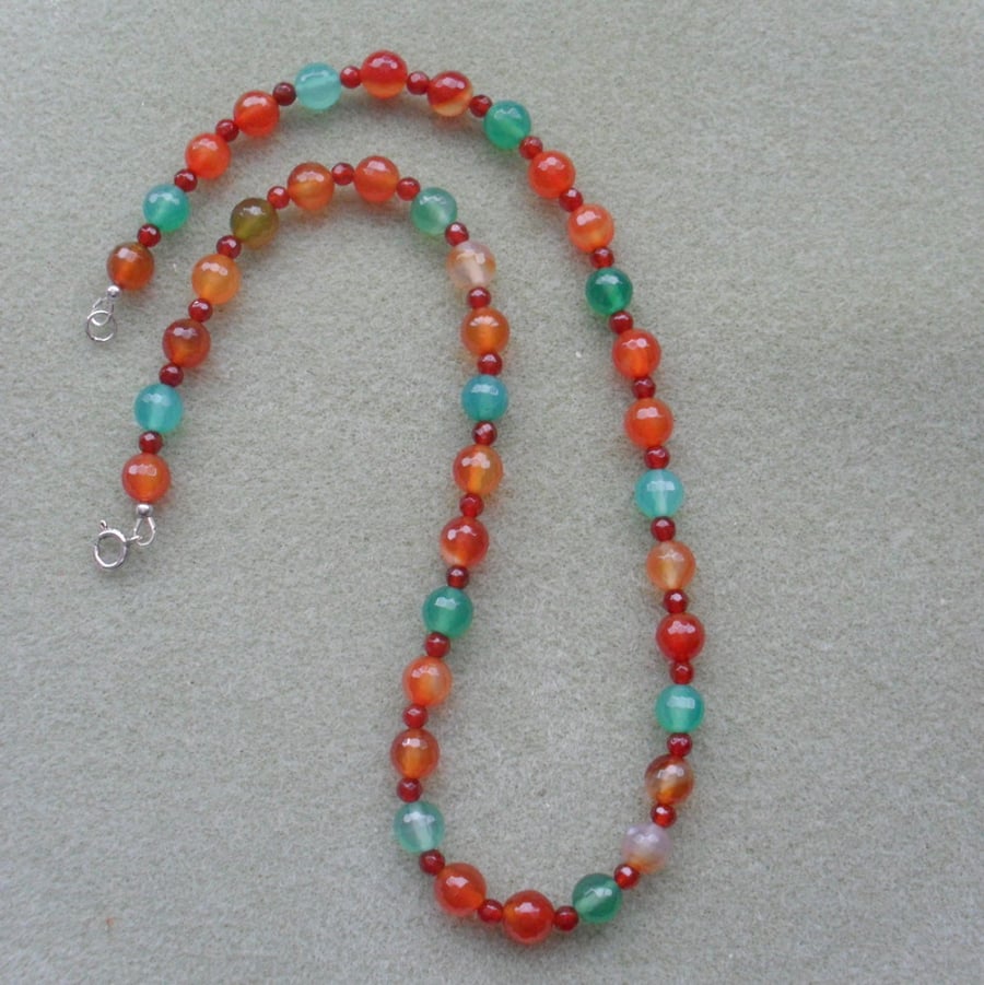 Agate Necklace - Folksy