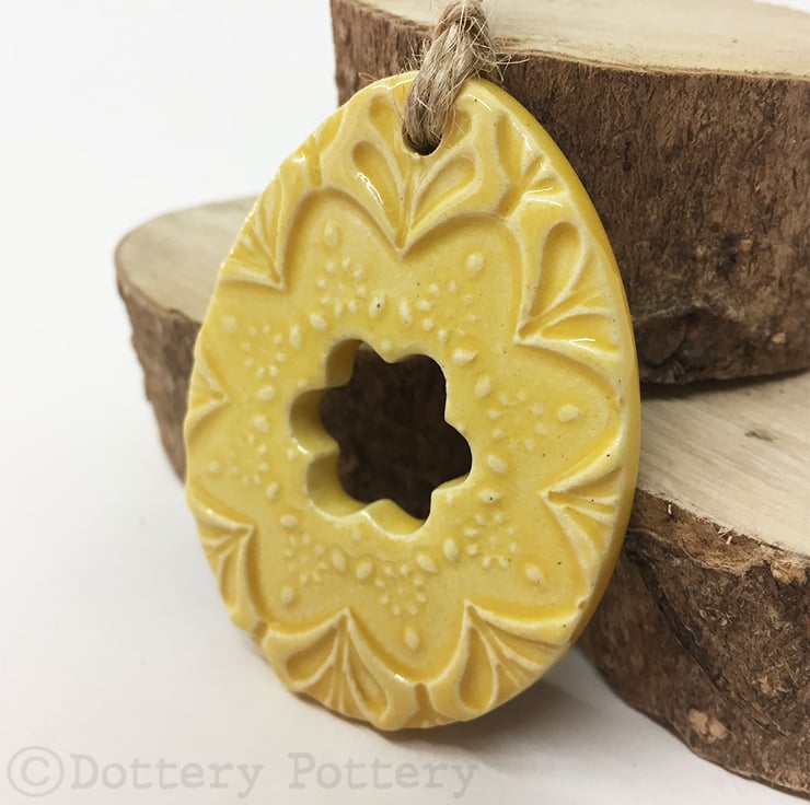 Pottery Easter Egg decoration Ceramic Easter Eg... - Folksy