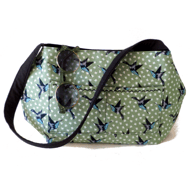 SALE!!! Gorgeous sage green shoulder bag with h... - Folksy