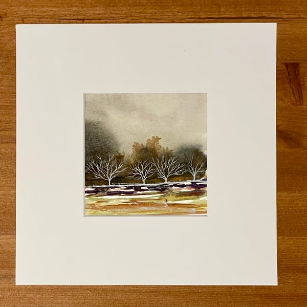 Hand painted, Mounted Landscape Watercolour Pai... - Folksy