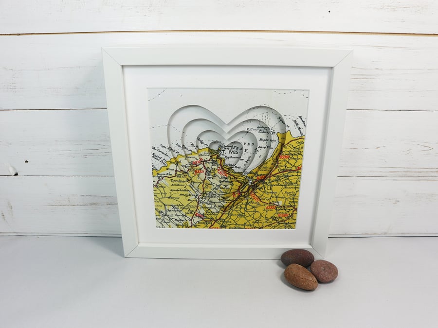 Handmade and Handcut Three Dimensional Map of S... - Folksy