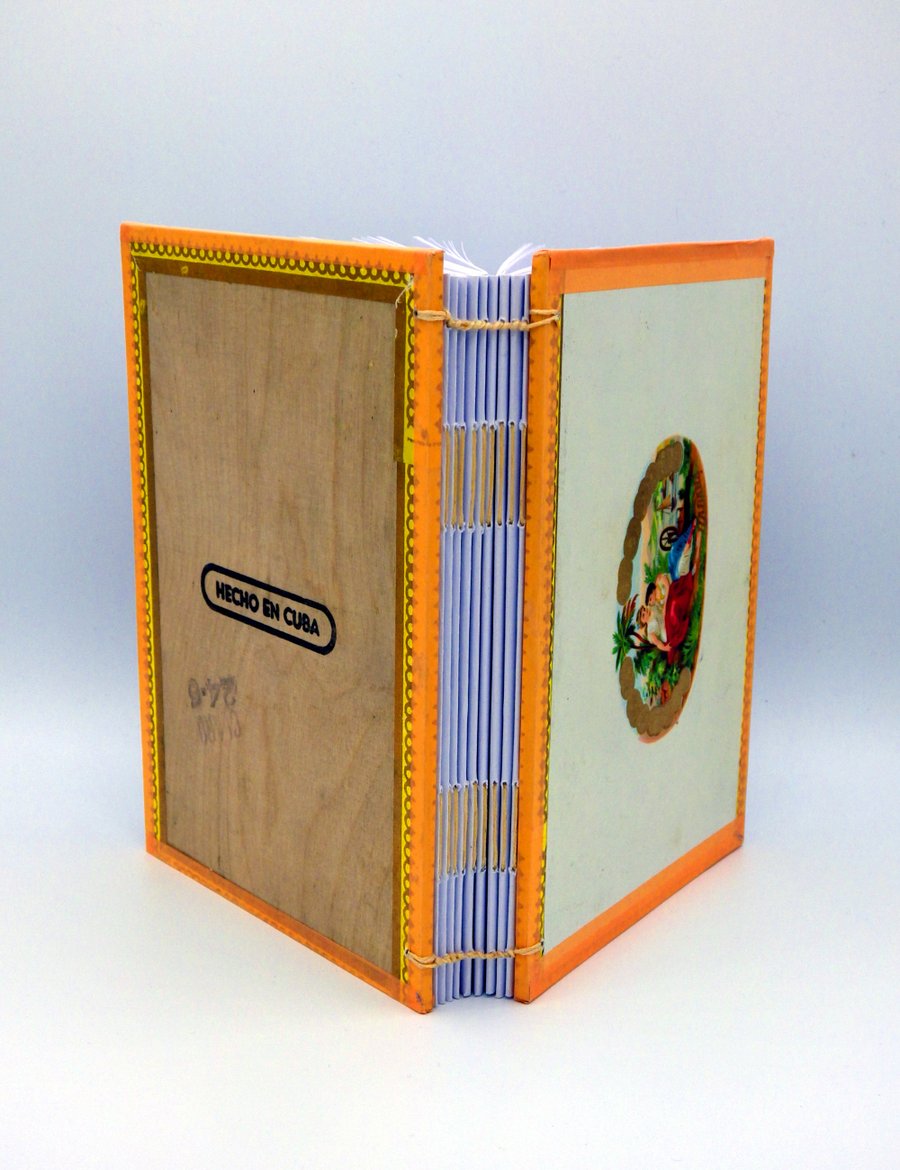 Deconstructed Cuban cigar box book - Folksy