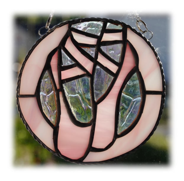 Ballet Shoes Suncatcher Stained Glass Handmade ... - Folksy
