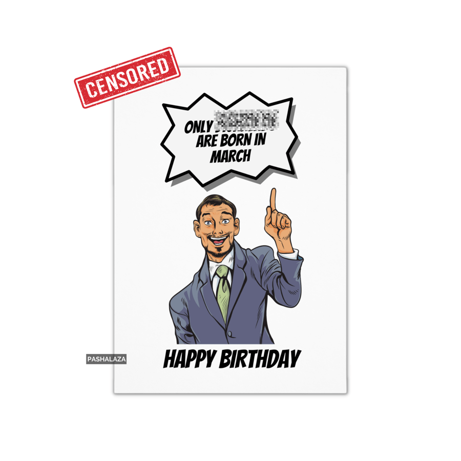 Funny Rude Birthday Card - Novelty Banter Greet... - Folksy