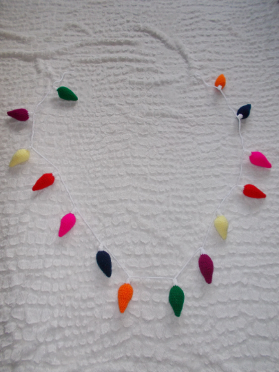 Crochet Christmas lights - Folksy