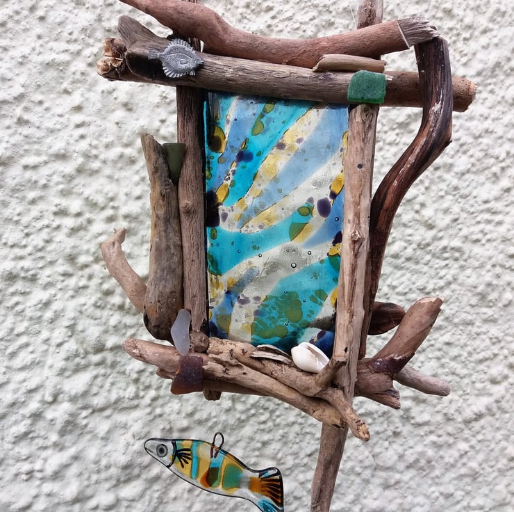 Shoreline Grotto - 100% recycled cast glass and... - Folksy