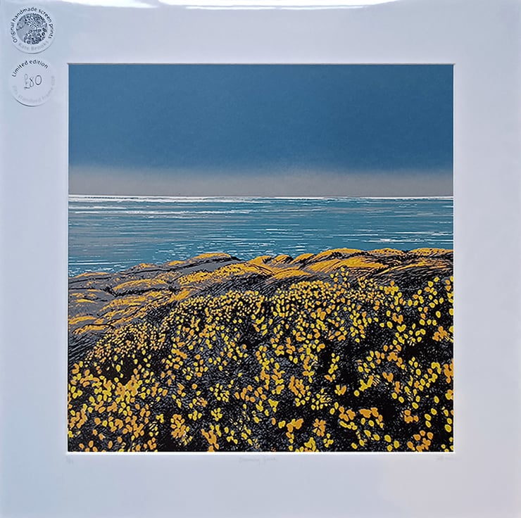 'Blooming Gorse' original screen print - Folksy
