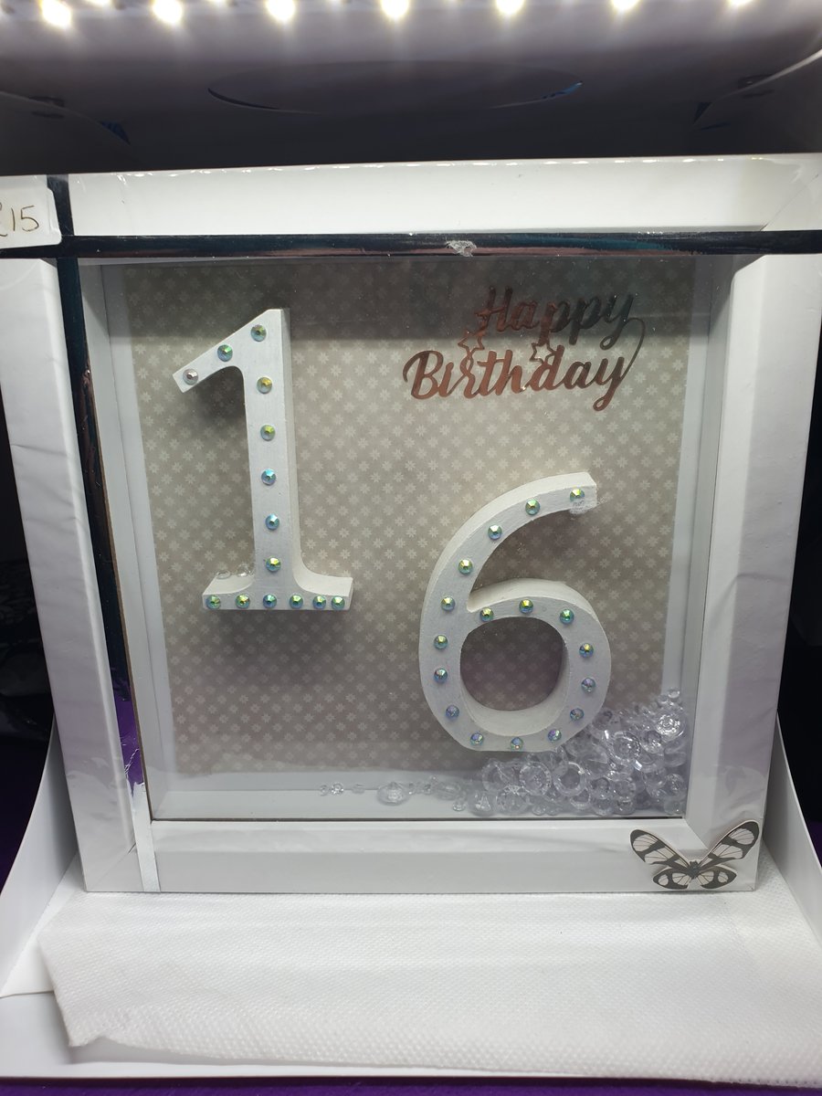 hand made shadow box age 16 - Folksy