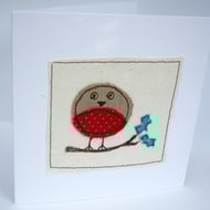 Christmas Card - Christmas Robin Card - Folksy