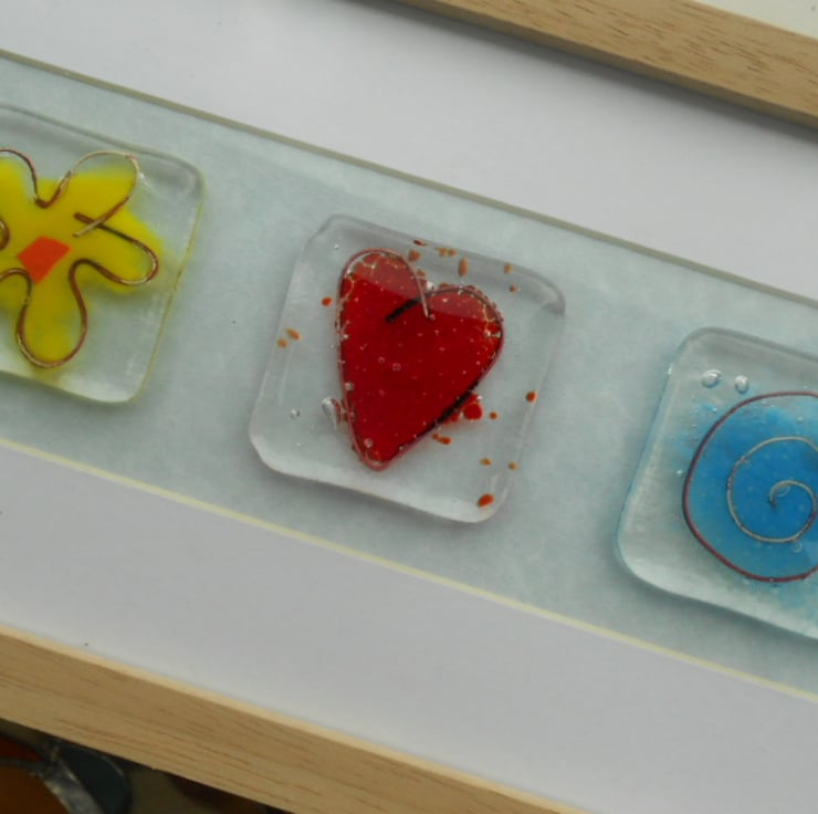 Fused glass picture - Folksy