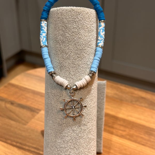 Unique Handmade bracelet with charms - nautical - Folksy