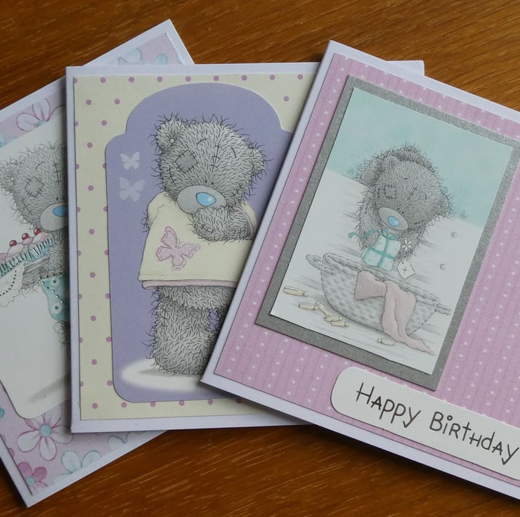 Set of 3 Tatty Teddy Mini Cards - You're The Be... - Folksy