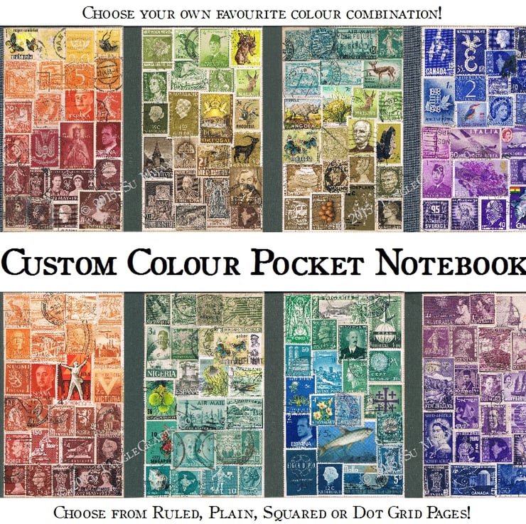 Upcycled Travel Notebook, A6 Pocket Travel Jour... - Folksy