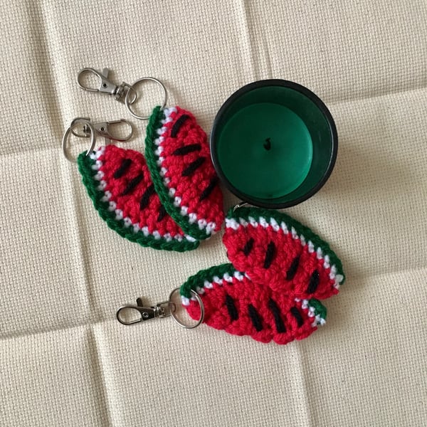 Watermelon Keyring - Folksy