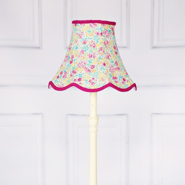 Pink, Green, Yellow, Blue Floral Traditional La... - Folksy