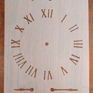Clock Face Stencil Mask Reusable PP Sheet for A... - Folksy