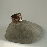 Rustic Copper Turret Ring - Folksy