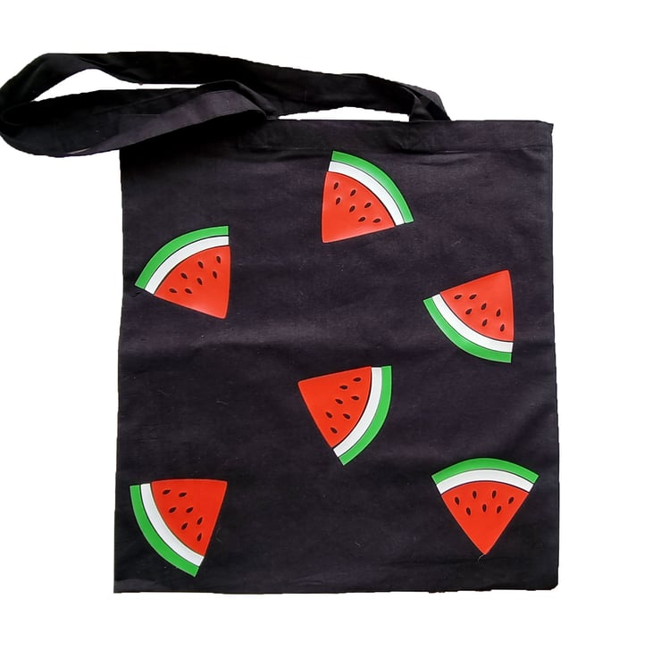 Watermelon Tote Bag, Tote Shopping Bag, Waterme... - Folksy