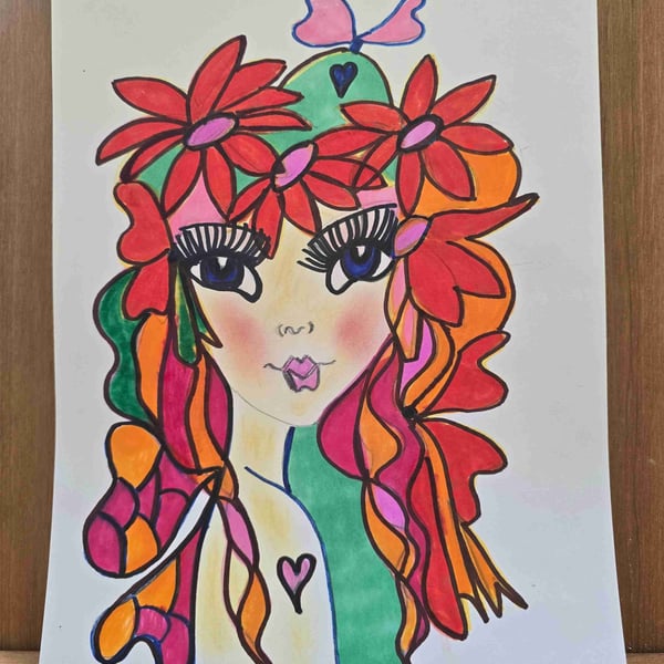 Fairy Drawing - Folksy