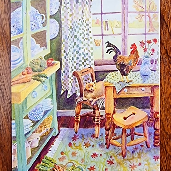 Cockerell in Kitchen - Folksy