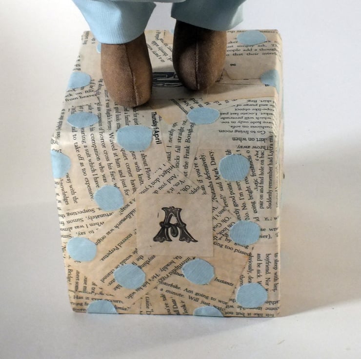 Ellie on Alphabet Block - Folksy