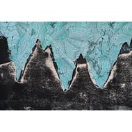 DARK PEAK I, Peak District mountain map print -... - Folksy