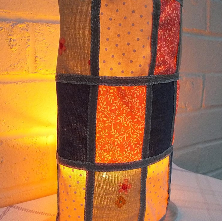 Patchwork Candle Shade Screen - Folksy