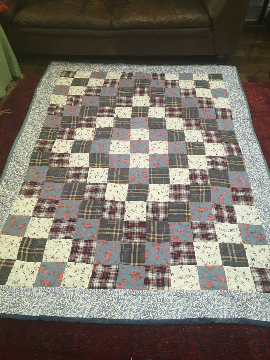 Hand made patchwork quilt double king size 228c... - Folksy
