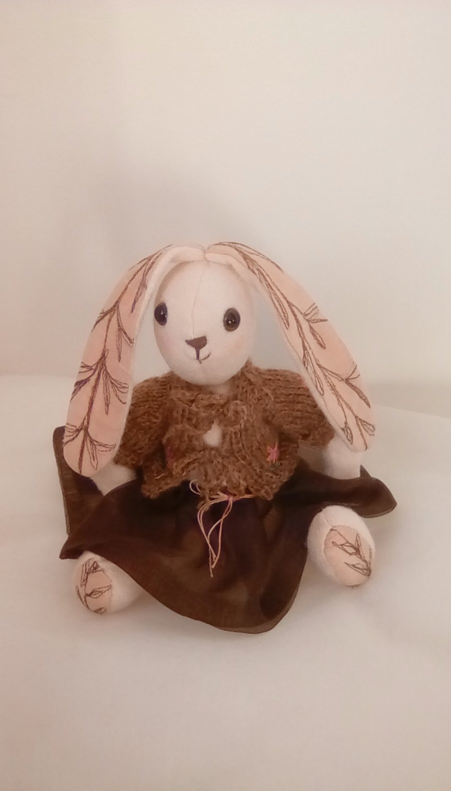 Collectable Rabbit, Velour Rabbit, Keepsake Rabbit - Folksy
