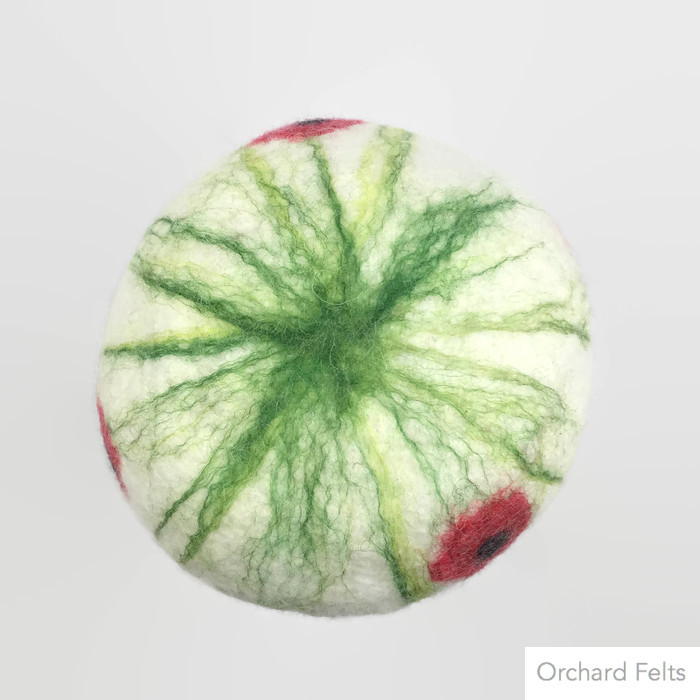Wet felted white poppy pod, plant pot, ornament... - Folksy