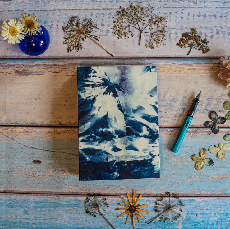 Tie-dyed Teabag Paper A5 Coptic Journal (Folksy... - Folksy