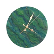 Large hand felted clock - Folksy