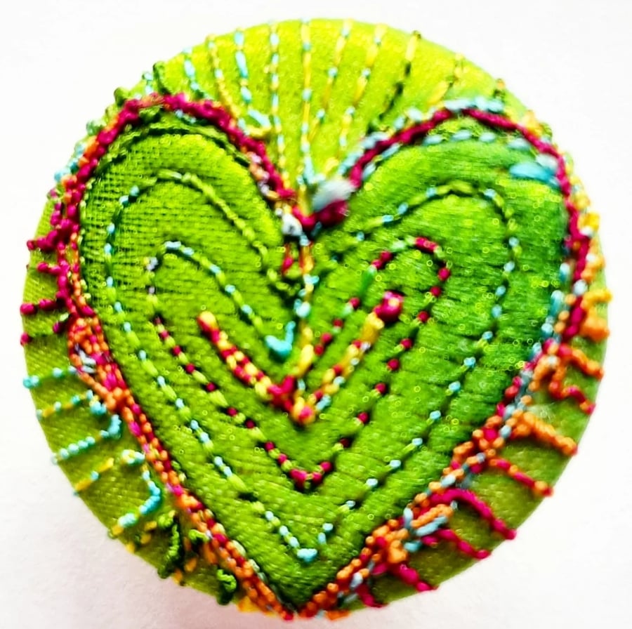 Buttons 1 inch button Hand Dyed Silks and Cotto... - Folksy