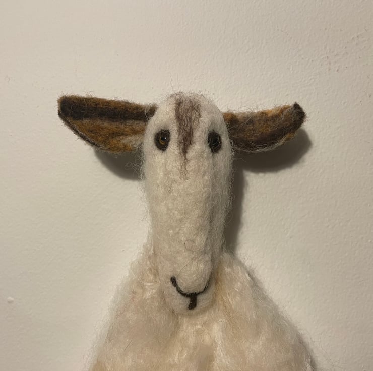 Needle felted sheep. wall hanging sheep,animal,... - Folksy