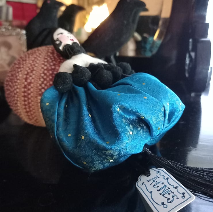 Unusual 'Agnes' Victorian rag doll hanging lave... - Folksy