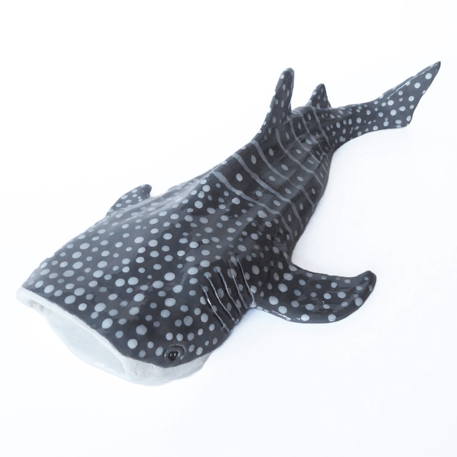 Whale Shark Ceramic Sculpture - Handmade - Folksy