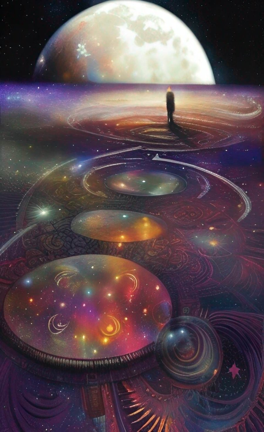 Cosmic Clocks A4 Art Print - Folksy