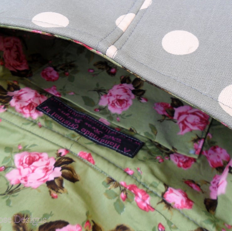 Green spotted hobo bag. Shoulder bag. - Folksy