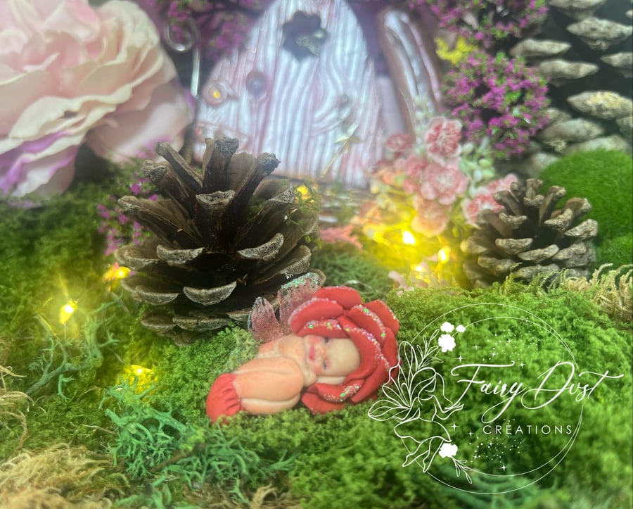Ooak Baby Fairy, Polymer Clay, Fairy Garden Dec... - Folksy