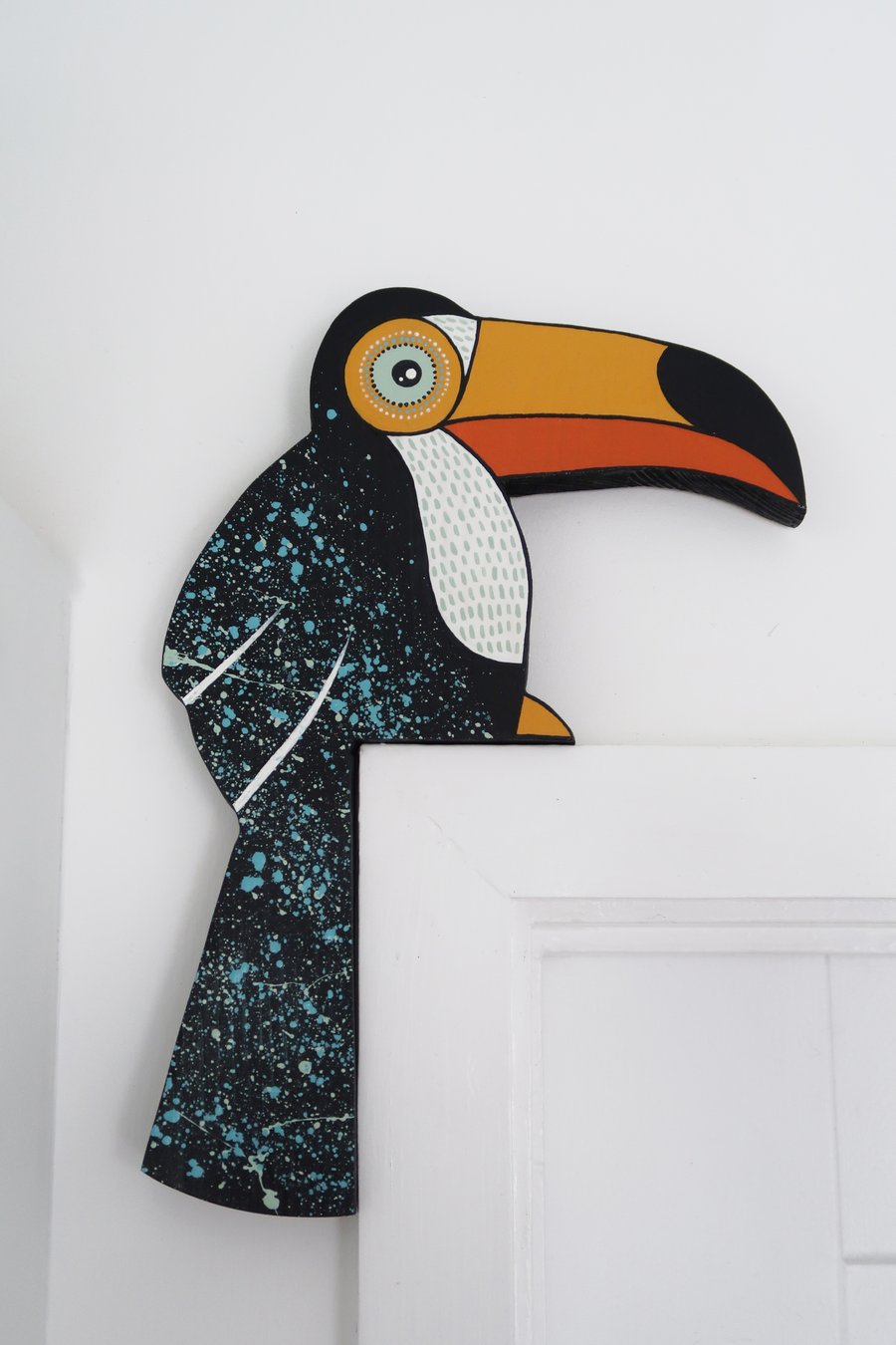 Toucan door topper, door decoration, tropical j... - Folksy