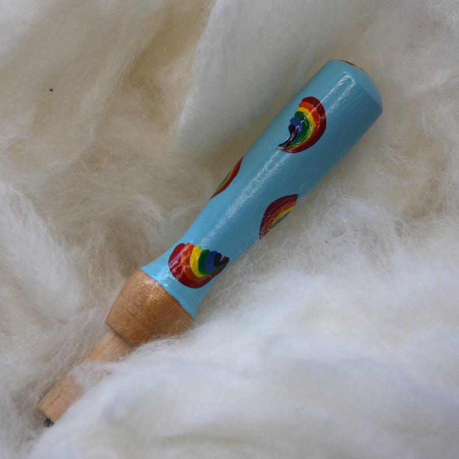 Sky blue hand painted needle grip tool for nee... - Folksy
