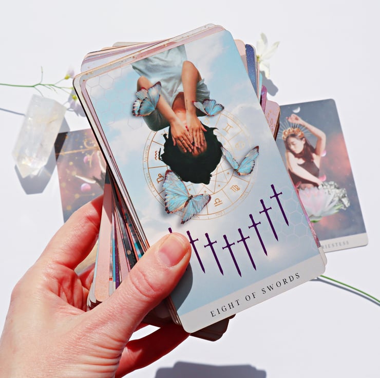 The Lumiere Tarot Deck, Pretty Luxury Tarot dec... - Folksy