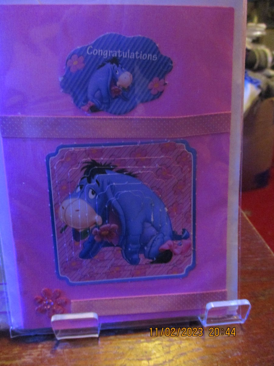 Eeyore Congratulations Card - Folksy