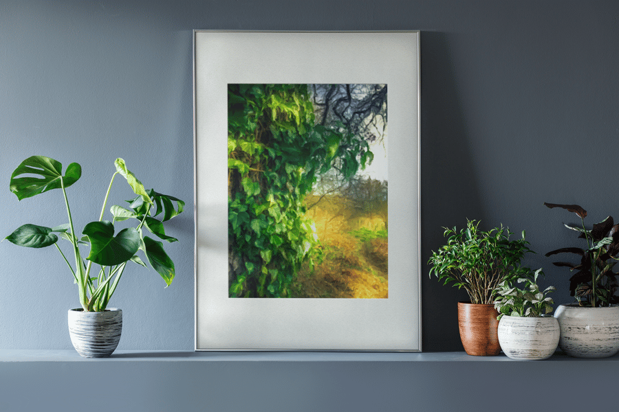 Ivy Tree - Print in A4 or A3 Mount - Folksy