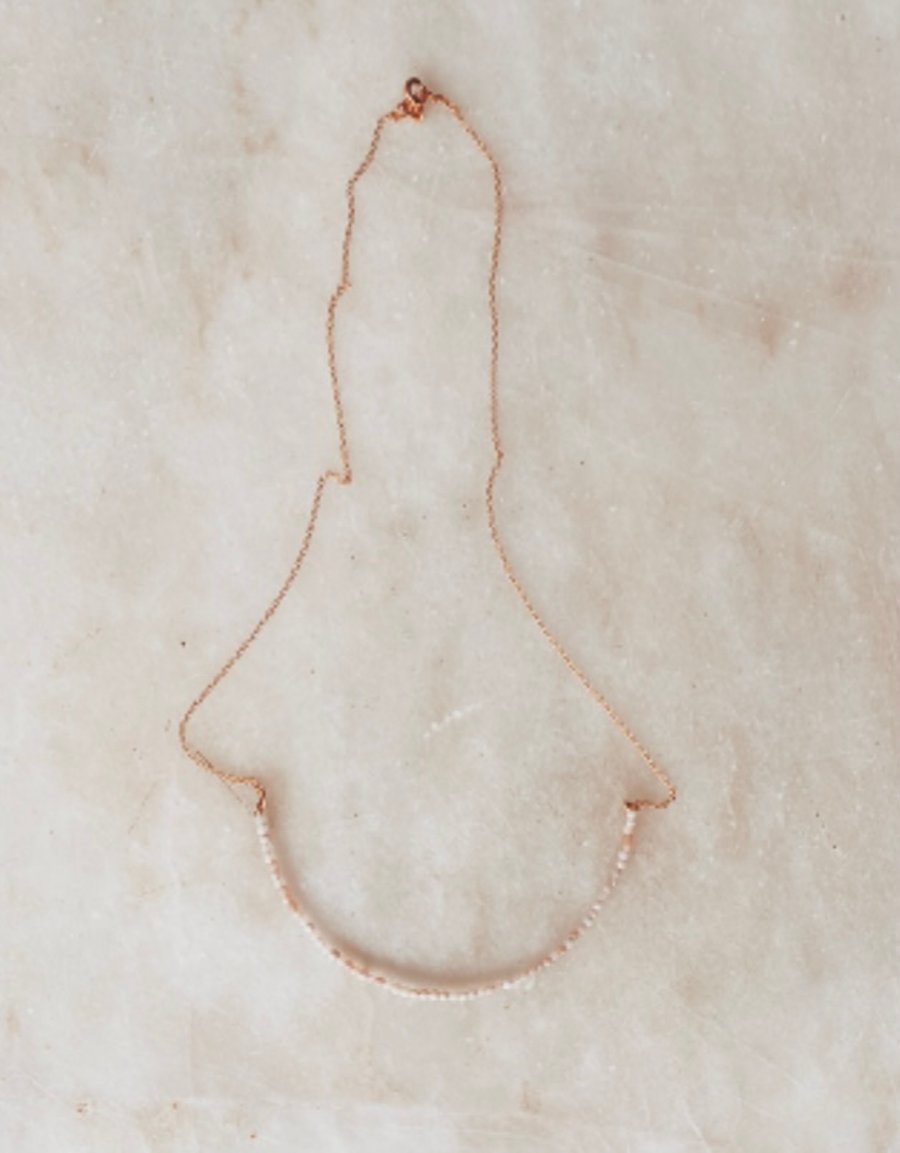 Libra x Pink Opal Birthstone Chain - Folksy